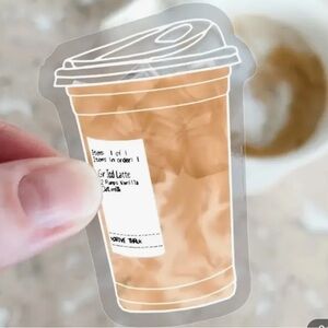 Shipping | Office | New Cute Mini Iced Coffee Vinyl Sticker 2 | Poshmark